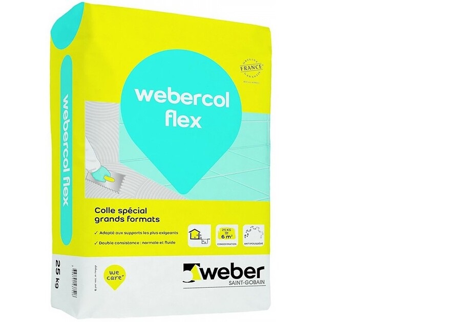 Weber col flex blanc 25 kg | Solodec